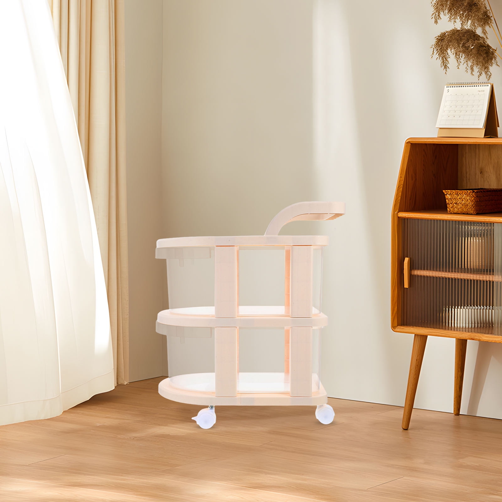 FRCOLOR Rolling Utility Cart Drawers Mobile Rolling Cart Storage ...