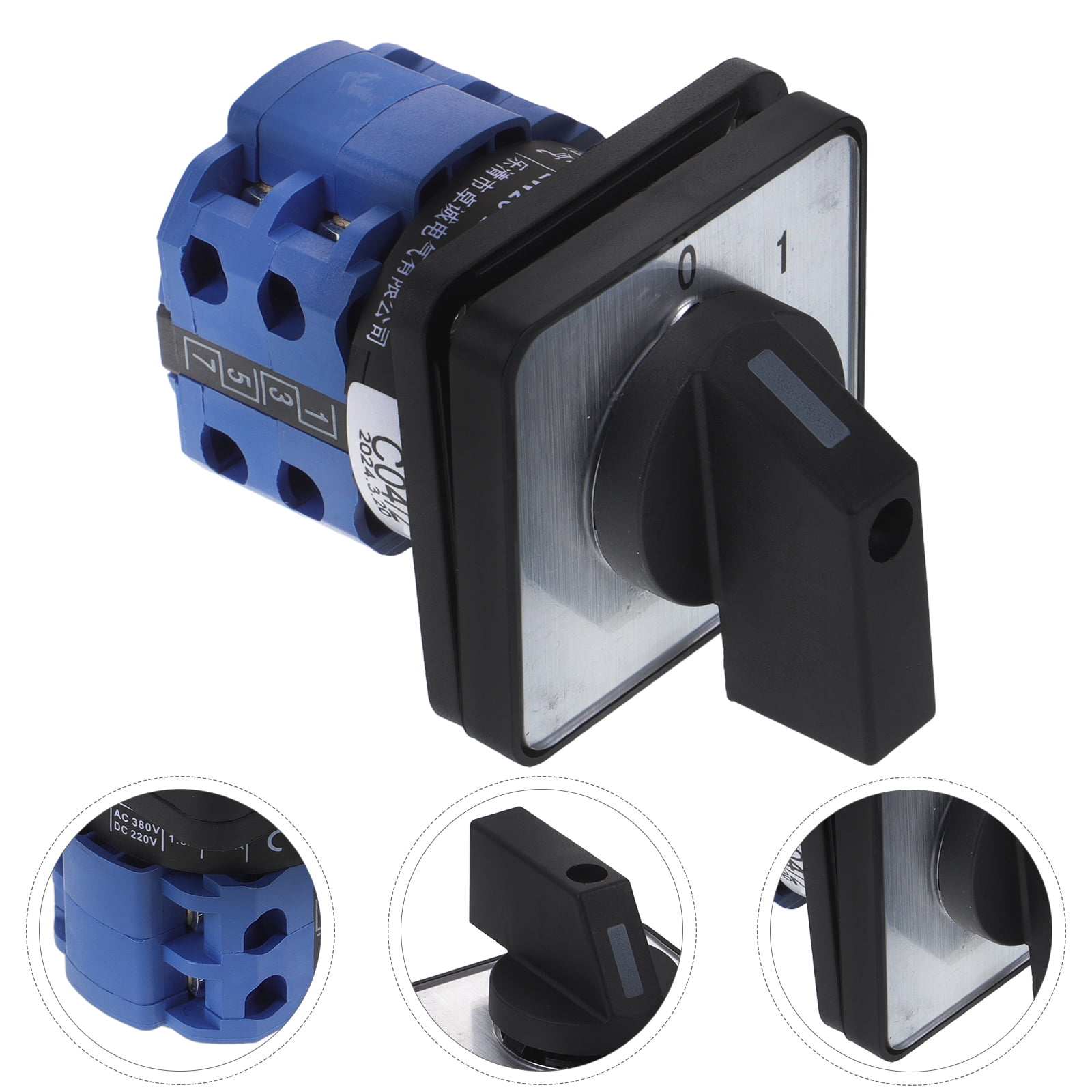 FRCOLOR Rotary Cam Changeover Switch Transfer Cam Switch 2-position ...