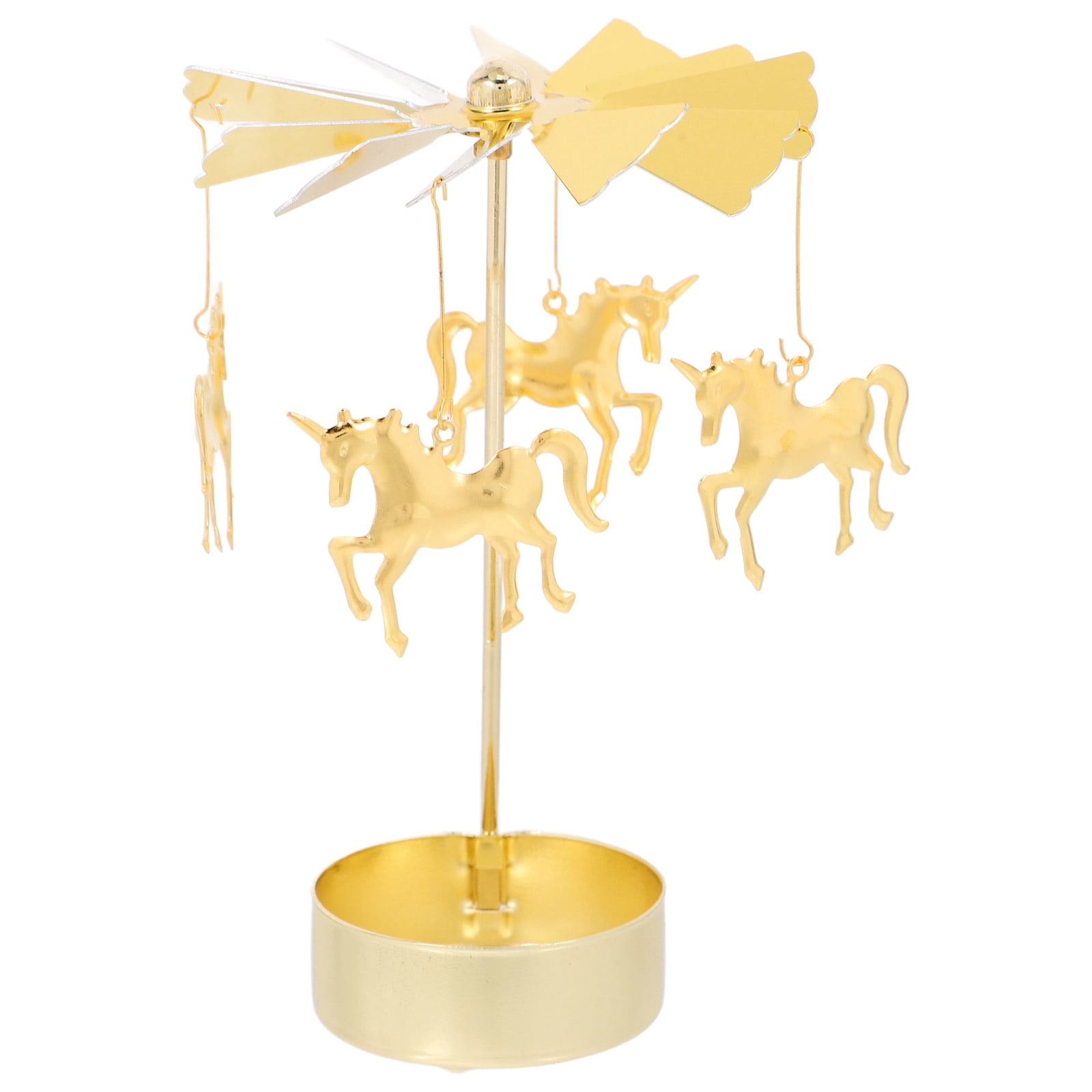 FRCOLOR Rotating Candle Holder Elegant Home Decor Rotating Candle Stand ...