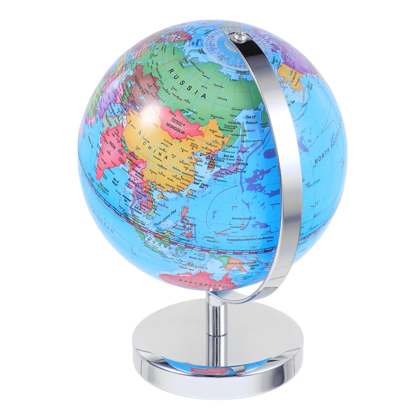 FRCOLOR Rotating Globe Adornment Geography Globe with Clear Political ...