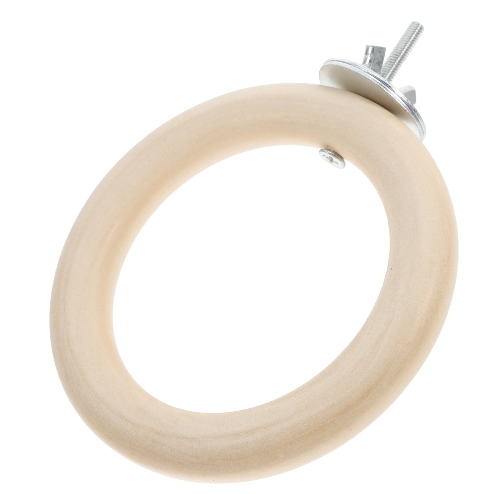 FRCOLOR Round Parrot Perch Stand Toy Bird Platform Wooden Bird Swing ...