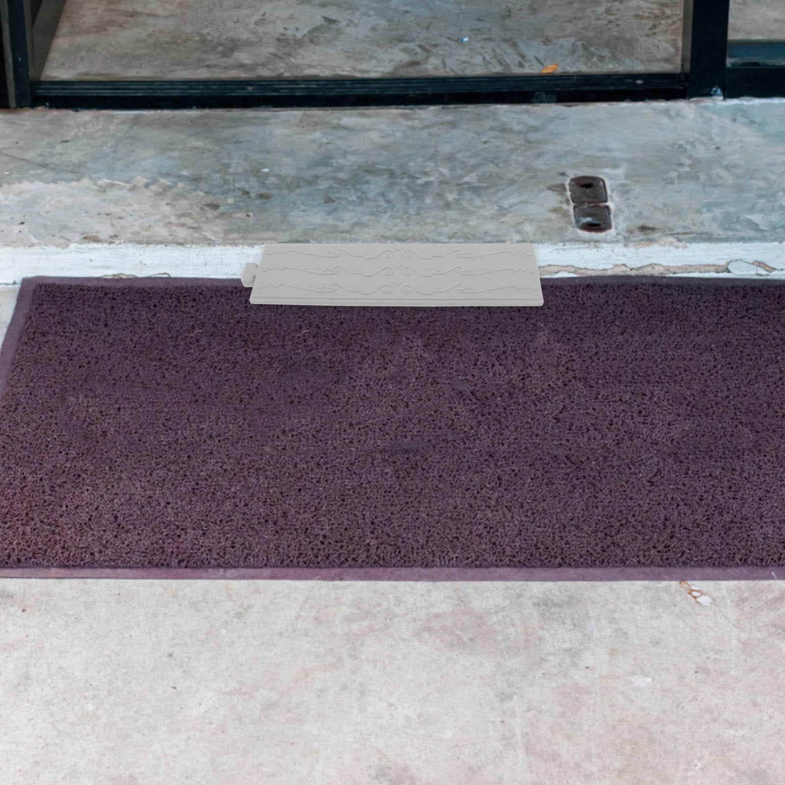 FRCOLOR Rubber Robot Threshold Ramp Heavy Duty Wheelchair Climbing Mat Cushion Portable Sweeping ...