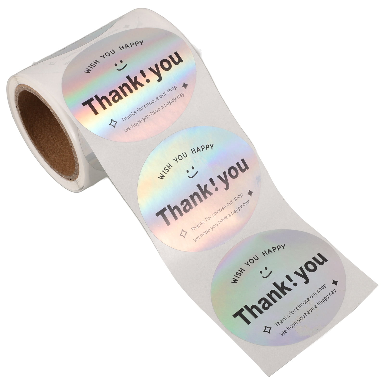 FRCOLOR Sealing Sticker Thank You Label Stickers Colored for Party Bags ...