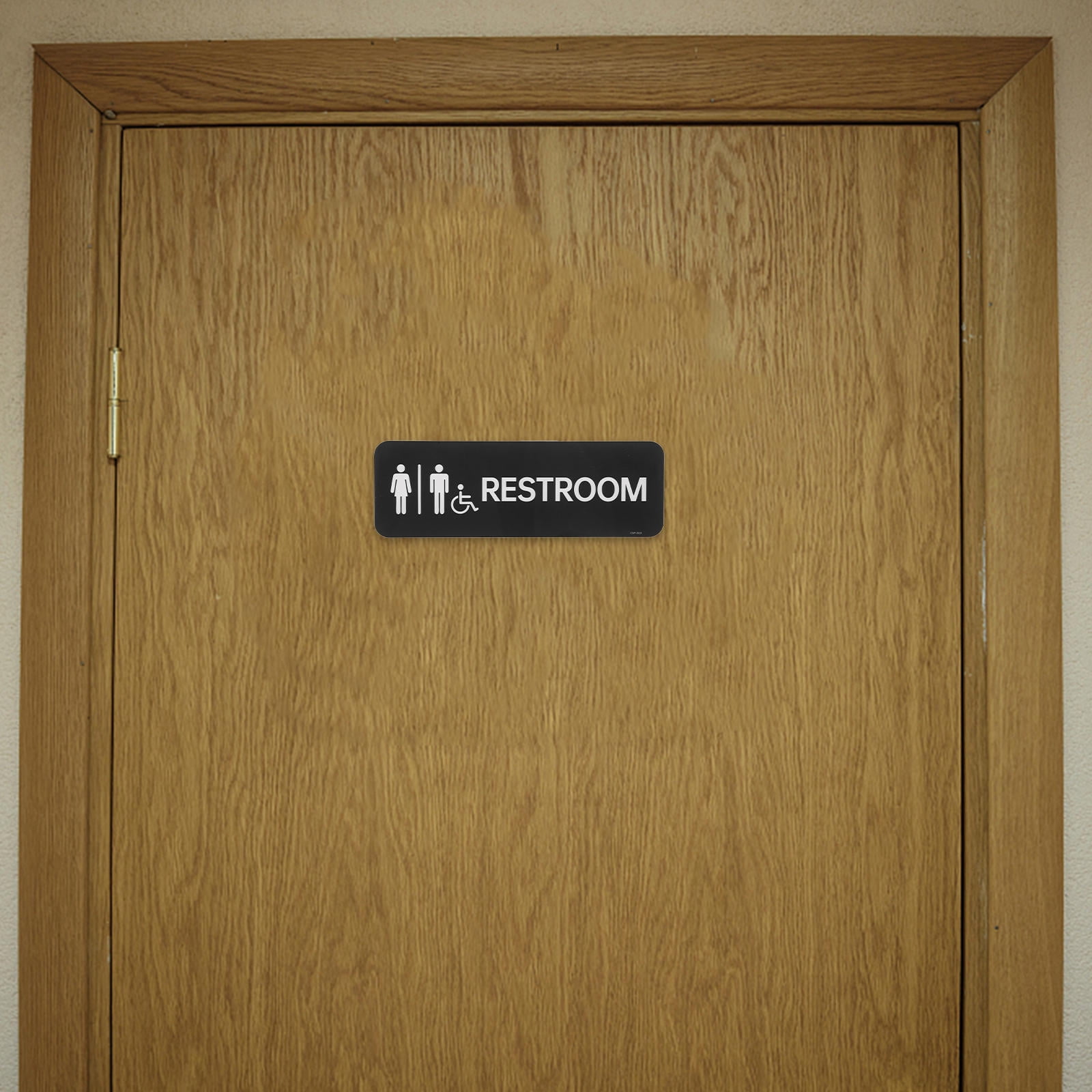 FRCOLOR Self Adhesive Restroom Sign for Home Use with Acrylic Material ...