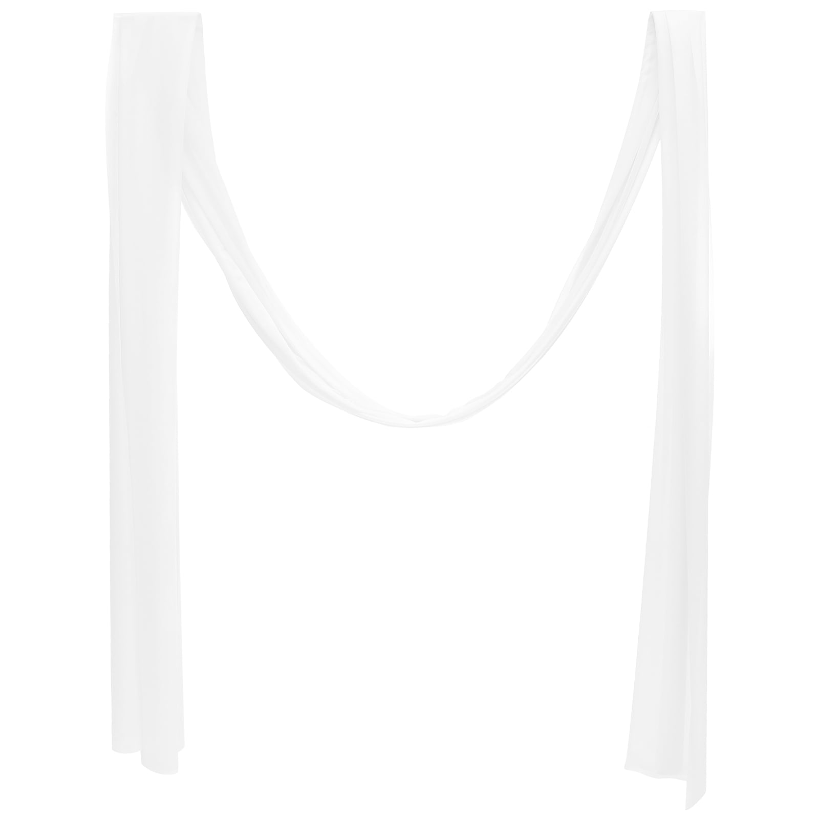 PAMINGONO Wedding Arch Drape White Polyester 1Set Romantic Decoration ...