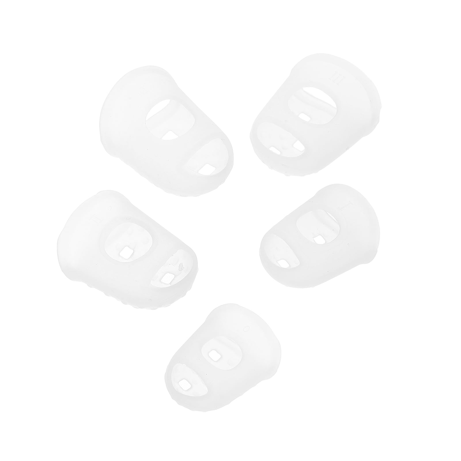 FRCOLOR Silicone Finger Protectors for Guitar Practice Transparent Soft ...