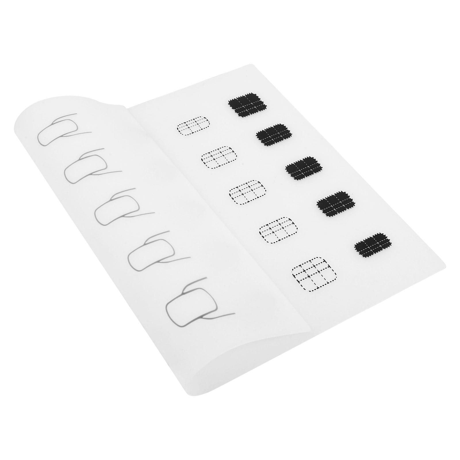 FRCOLOR Silicone Nail Coloring Pad Nail Practice Mat Nail Art Silicone ...