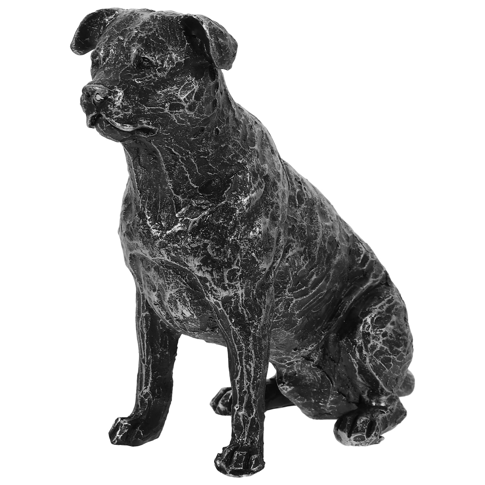 FRCOLOR Simulation Dog Figurine Lovely Resin Animal Sculpture Adornment ...