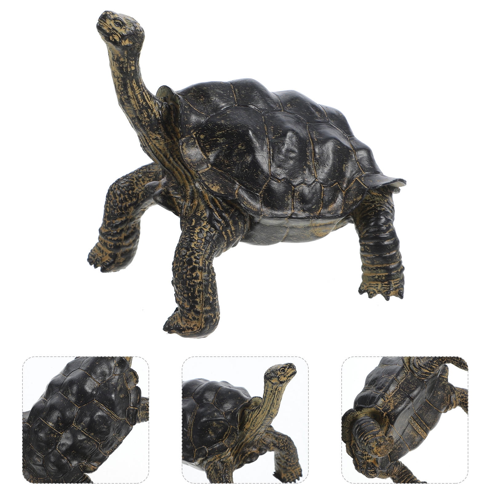 FRCOLOR Simulation Realistic Turtle Figurines Fake Figures Child Black ...
