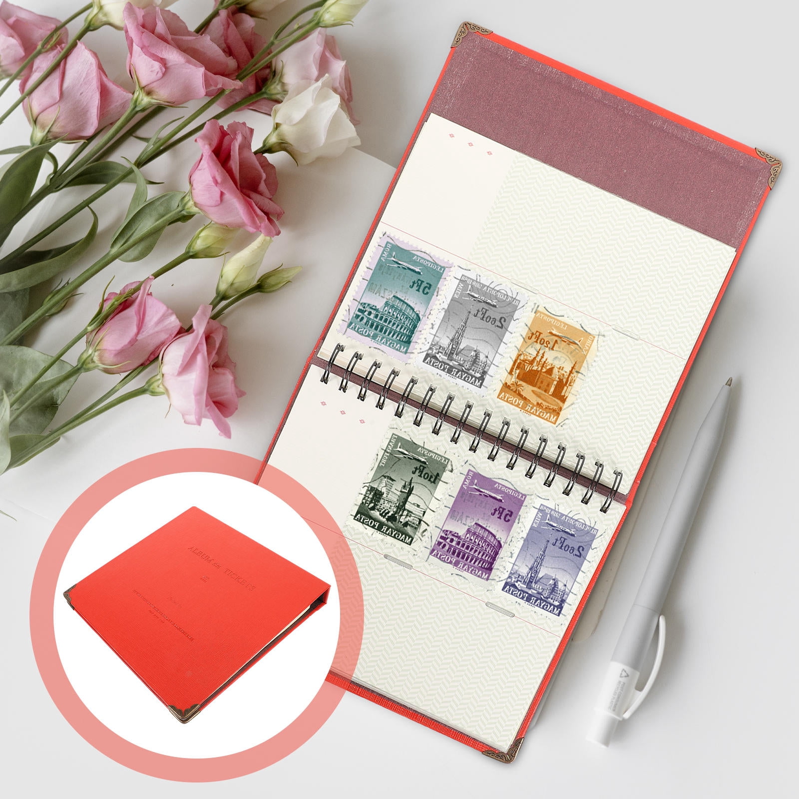 FRCOLOR Sky-blue Ticket Storage Album for Collectibles and Photos to ...