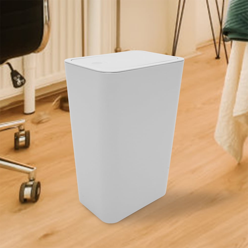 FRCOLOR Slim Garbage Can Trash Can with Lid Office 34.00X25.00X17.80CM ...
