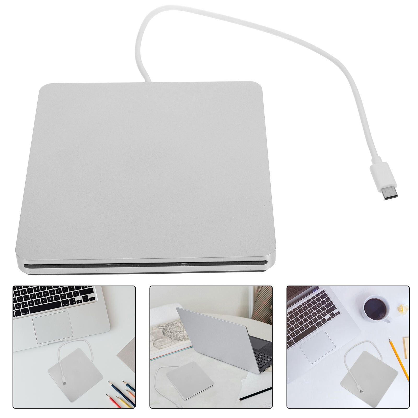 FRCOLOR Slim Portable USB 3.0 Type C External DVD VCD Burner for Laptop ...