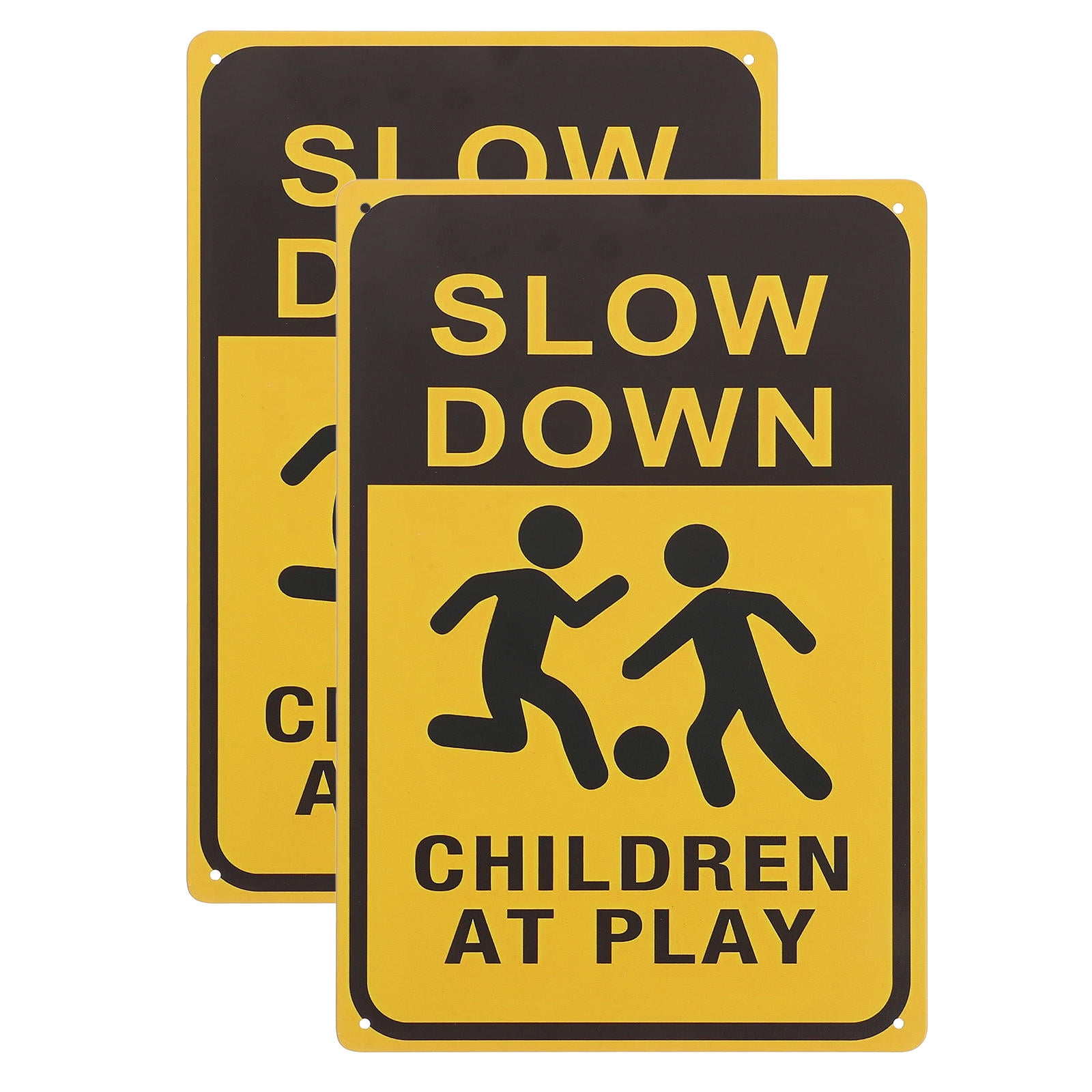 FRCOLOR Slow Down Children At Play Signs 2pcs Signs For Street Metal ...