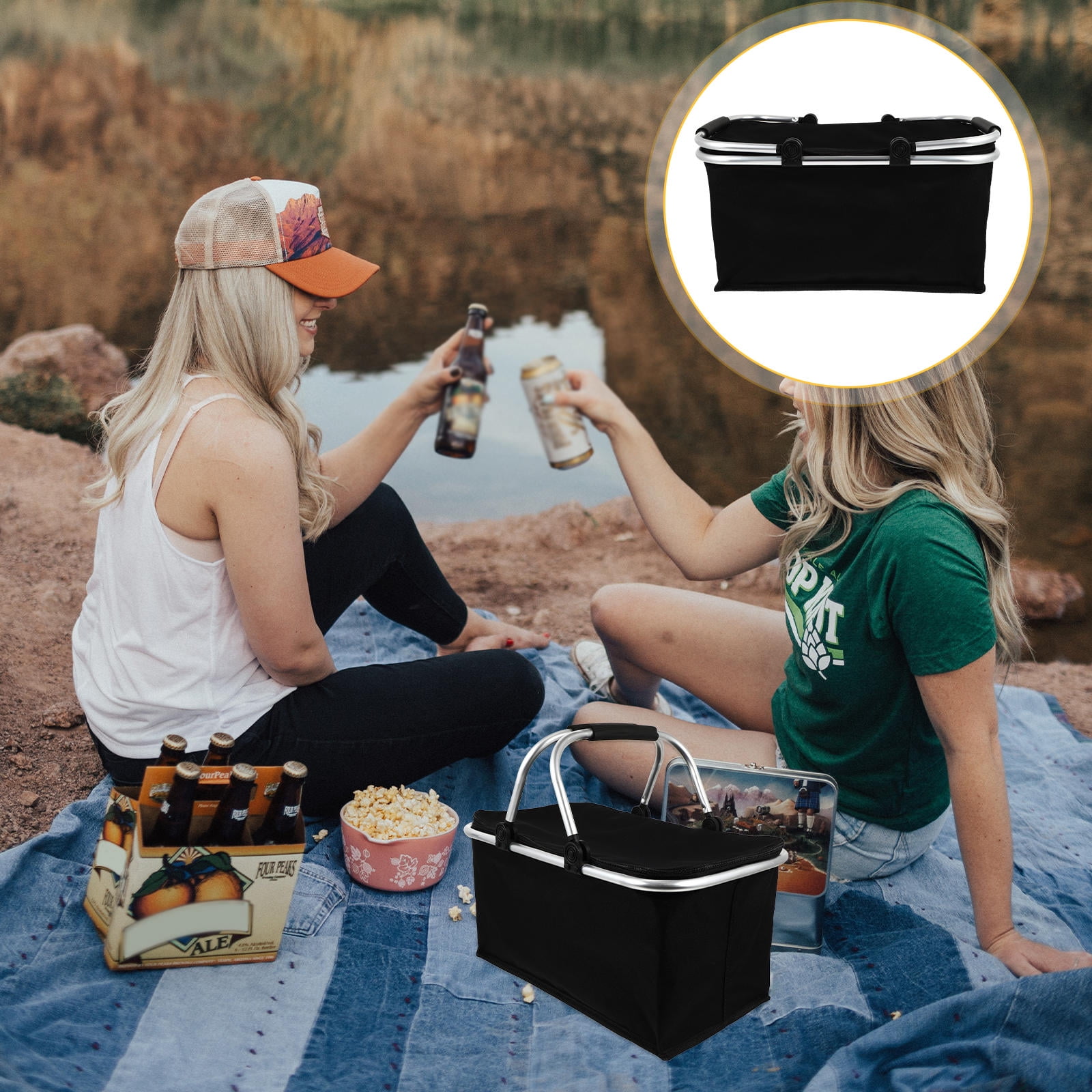 FRCOLOR Small Cooler Outdoor 携 温 Portable Coolers Insulated Food ...