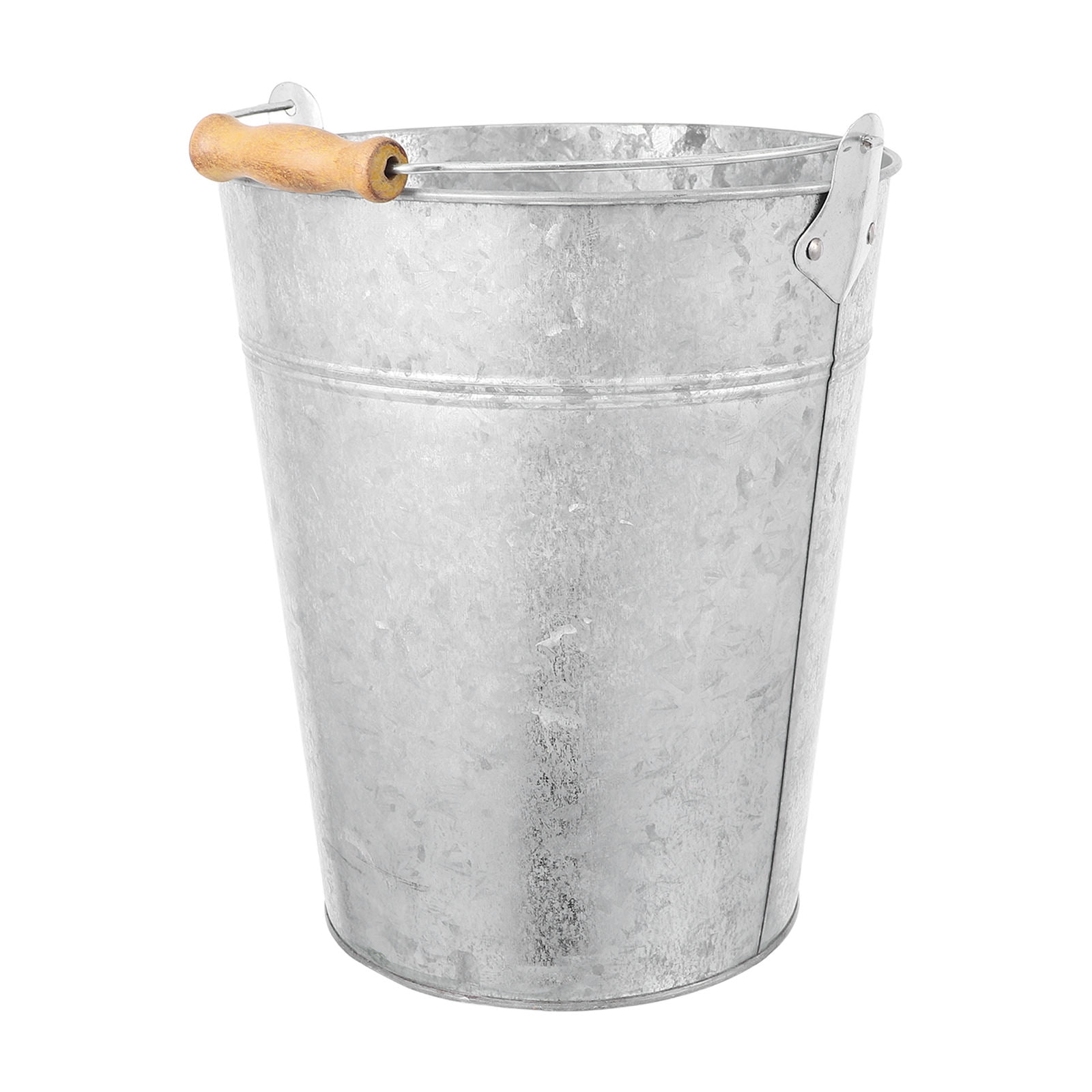 FRCOLOR Small Galvanized Metal Buckets With Handles Rustic Tin Pails ...