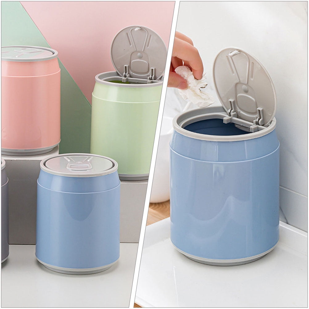 FRCOLOR Small Garbage Can Desktop Trash Countertop Wastebasket Kitchen ...