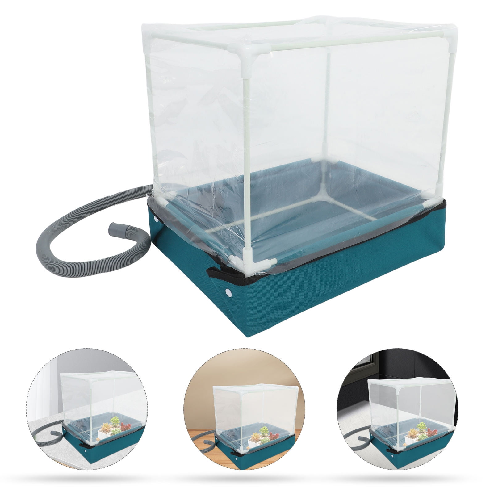 FRCOLOR Small Indoor Greenhouse Succulent Greenhouse Container Tabletop ...