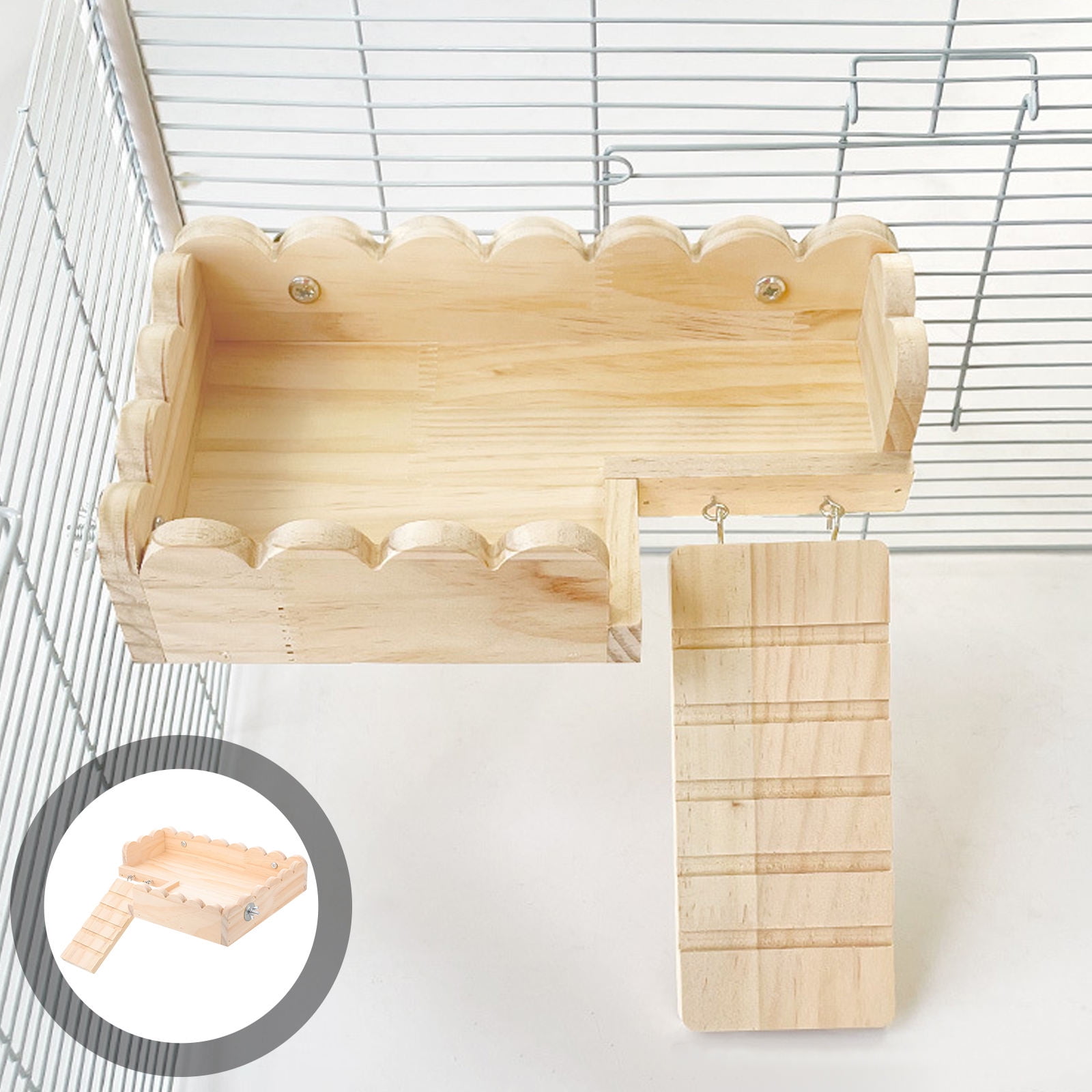 FRCOLOR Small Pet Platform Hamster Platform With Ladder Hamster Ladder ...