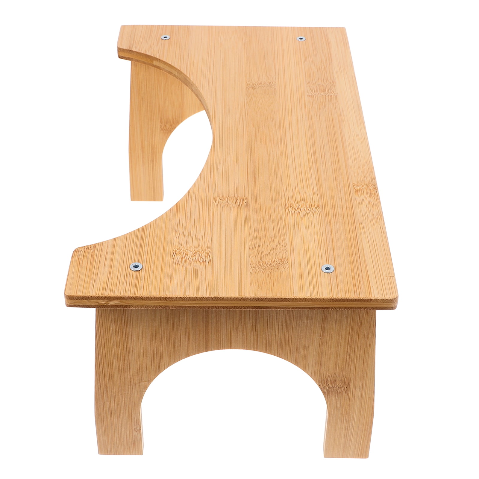 FRCOLOR Wooden Toilet Stool Bamboo Squatting Stool for Bathroom 1 Set ...