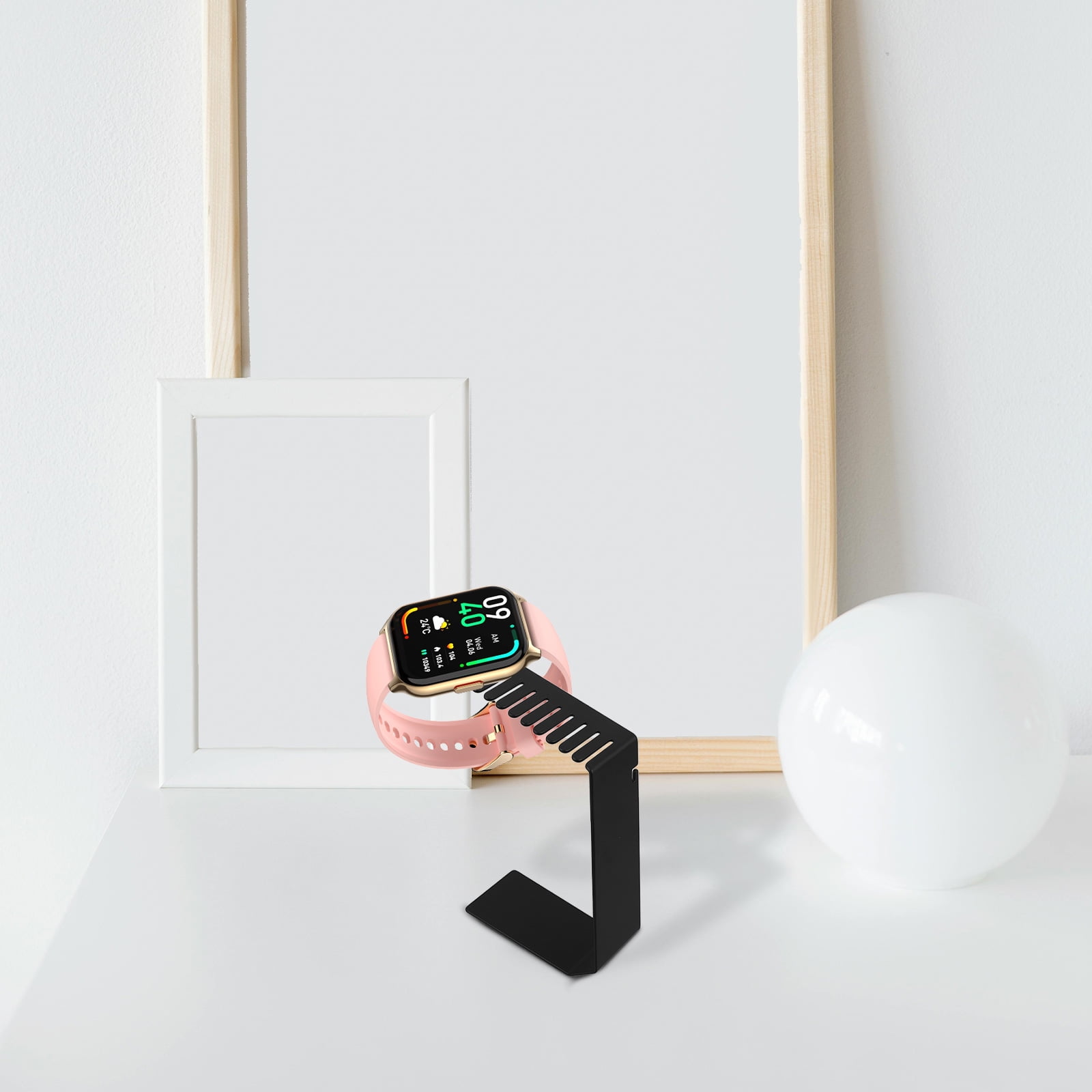 FRCOLOR Smartwatch Charger Stand with Watch Band Storage Rack Stable ...