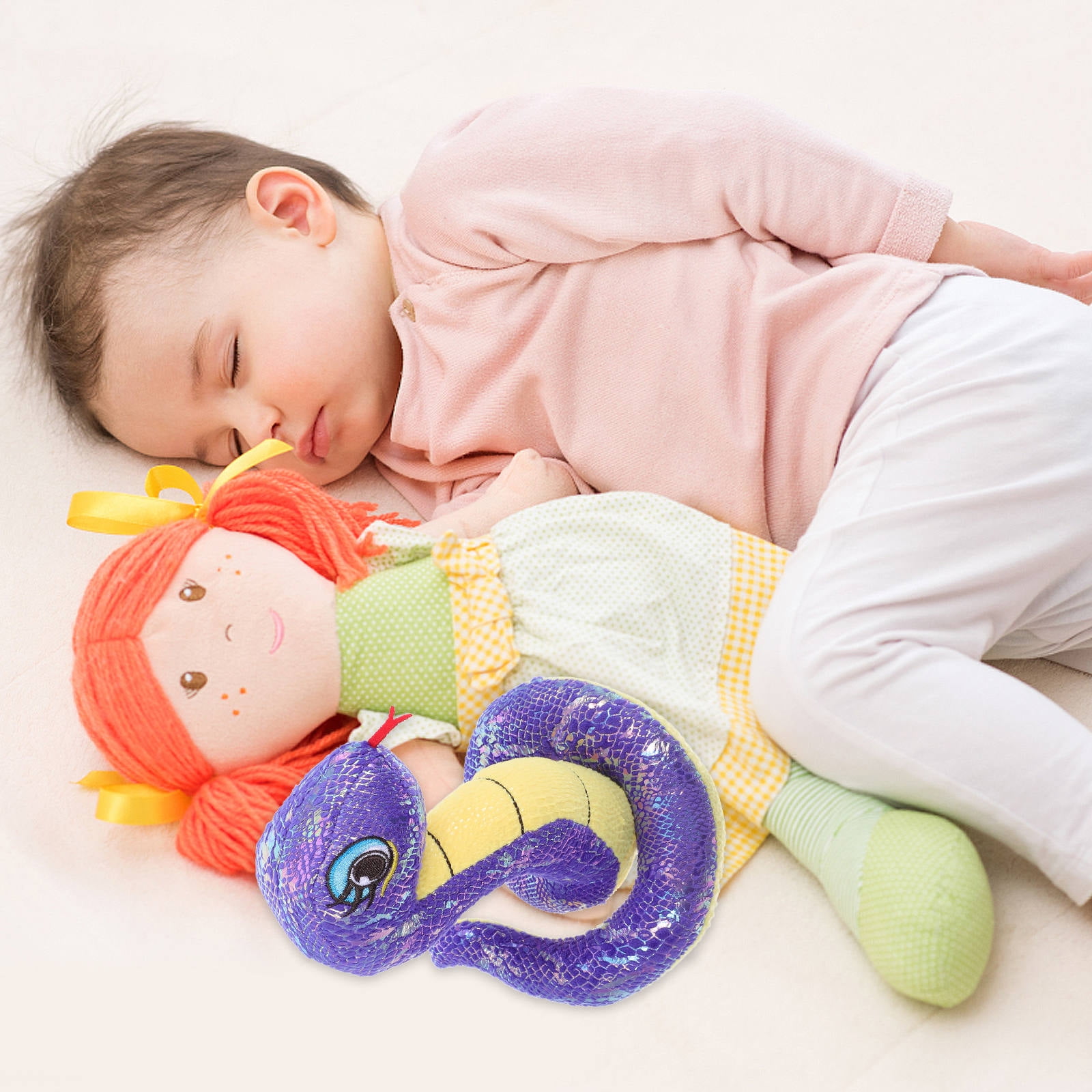 FRCOLOR Snake Stuffed Animal Plush Snake Doll Chinese Year of the Snake ...