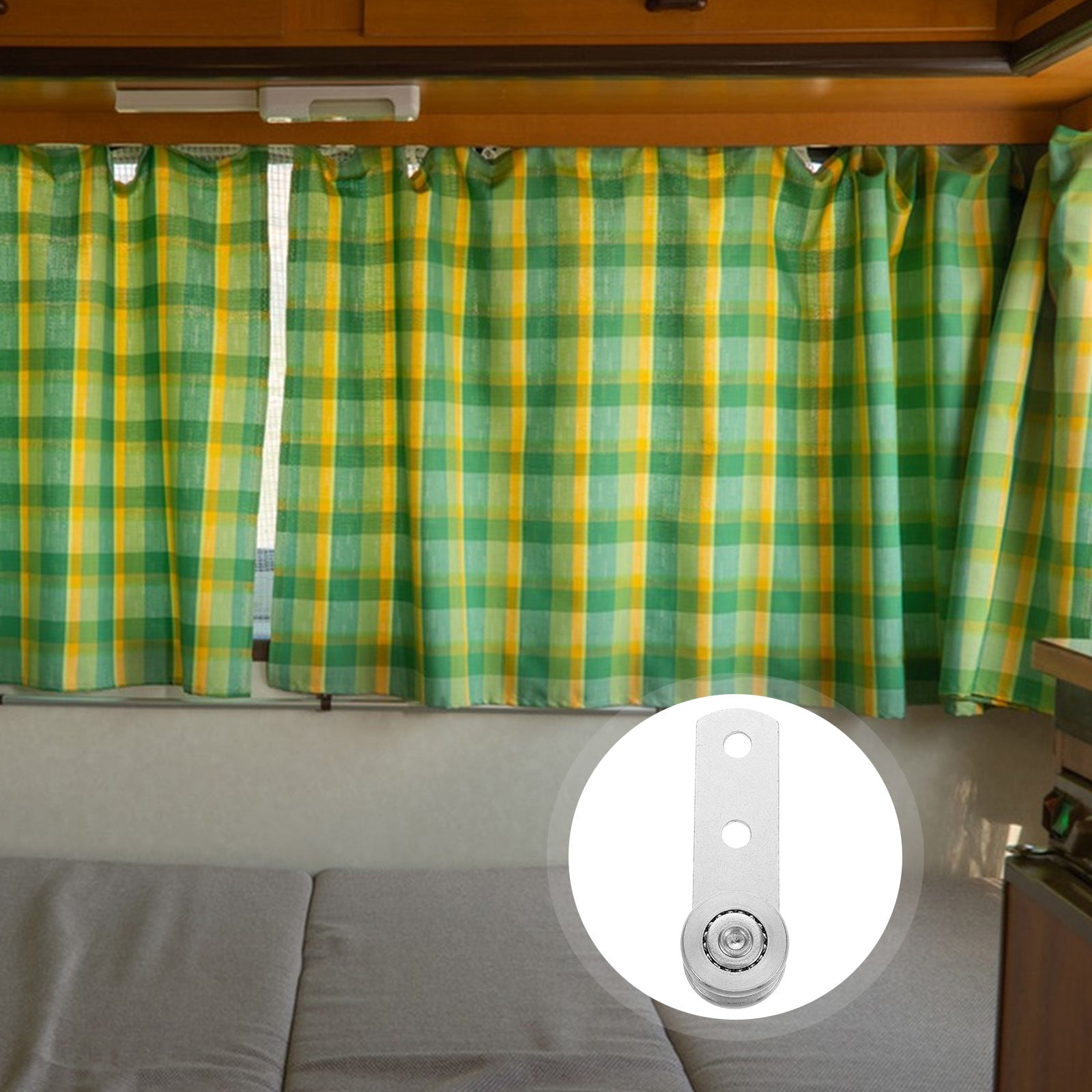 FRCOLOR Soft Canopy Car Side Curtain Hanging Wheel Canvas Tarp Pulley ...