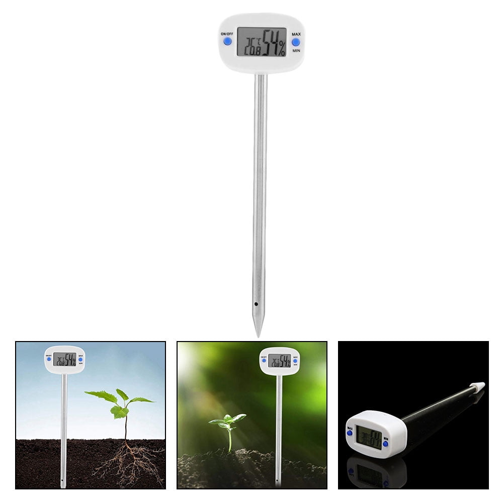 FRCOLOR Soil Tester for Temperature and Moisture with Stainless Steel ...