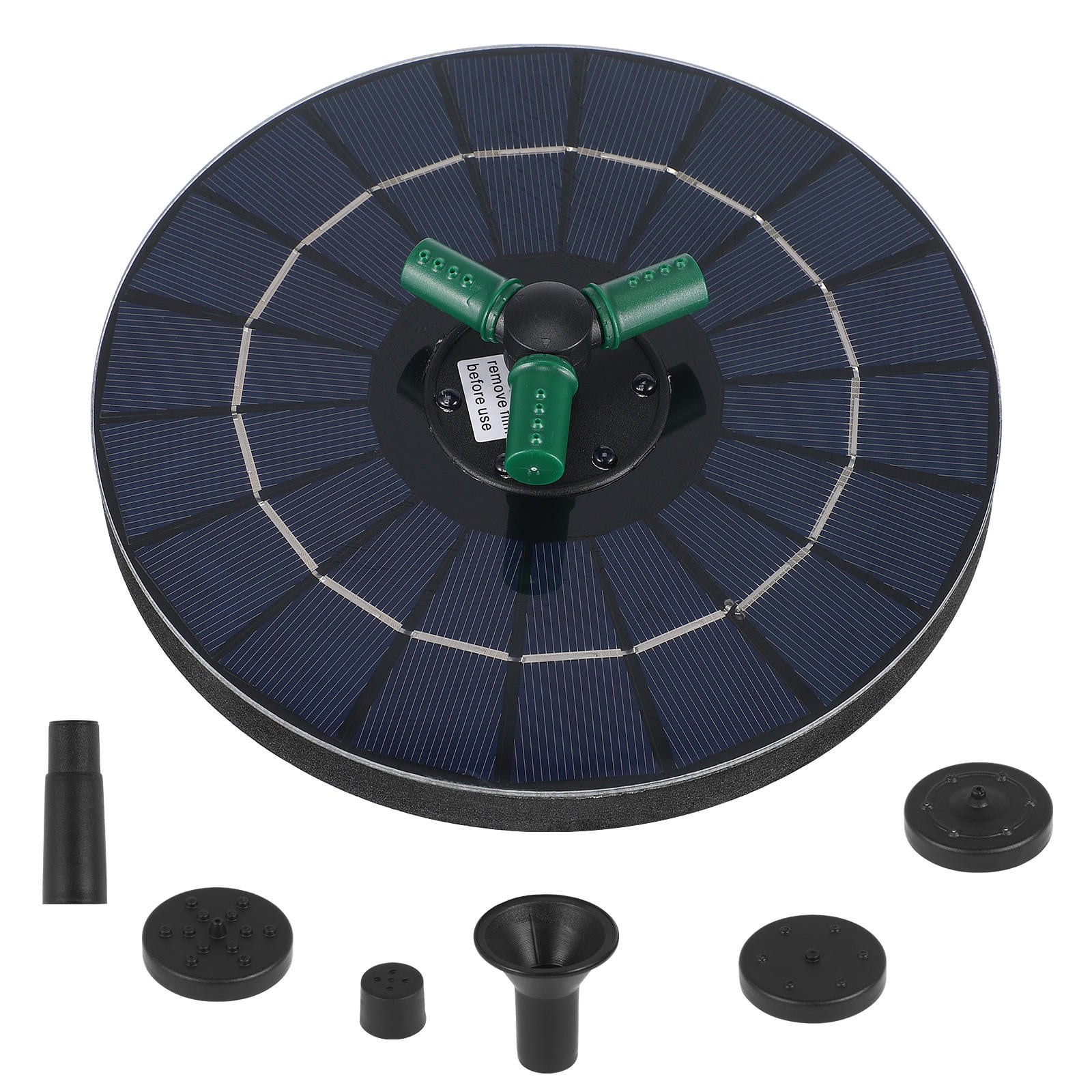 FRCOLOR Solar Fountain Solar Powered Water Fountain Bird Bath Fountain ...