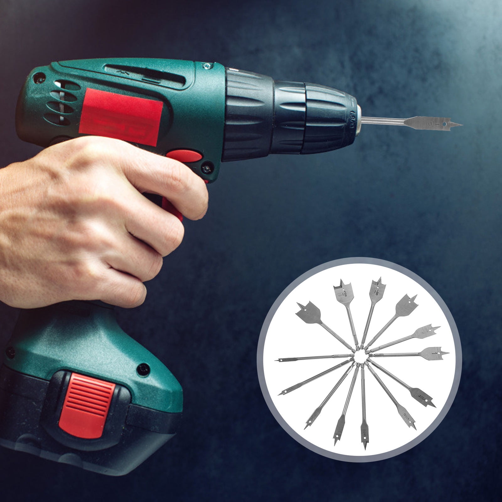 FRCOLOR Woodworking Spade Bit Set with Steel Construction for DIY Use ...