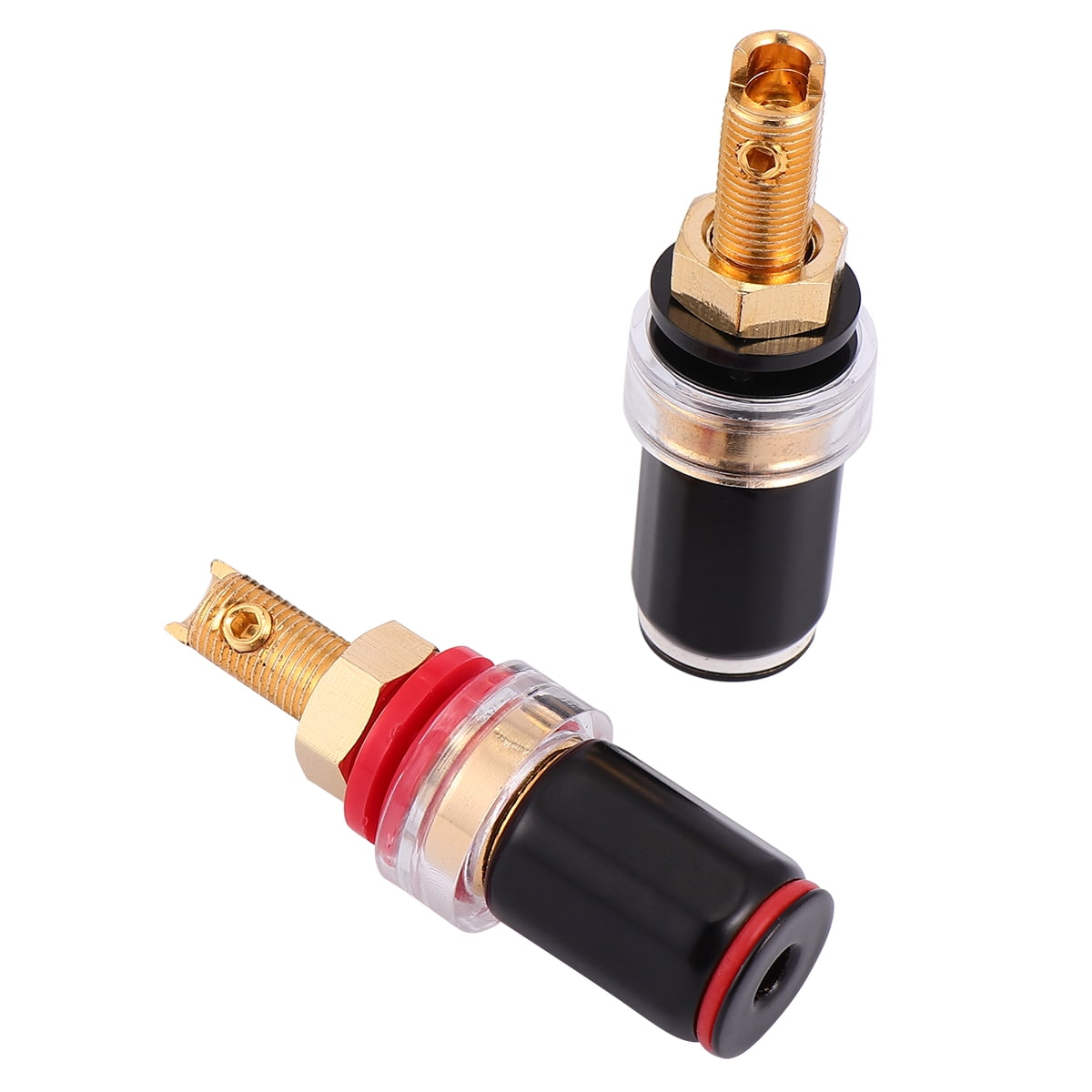 FRCOLOR Speaker Column Connectors for Soldering Brass Material Red for ...