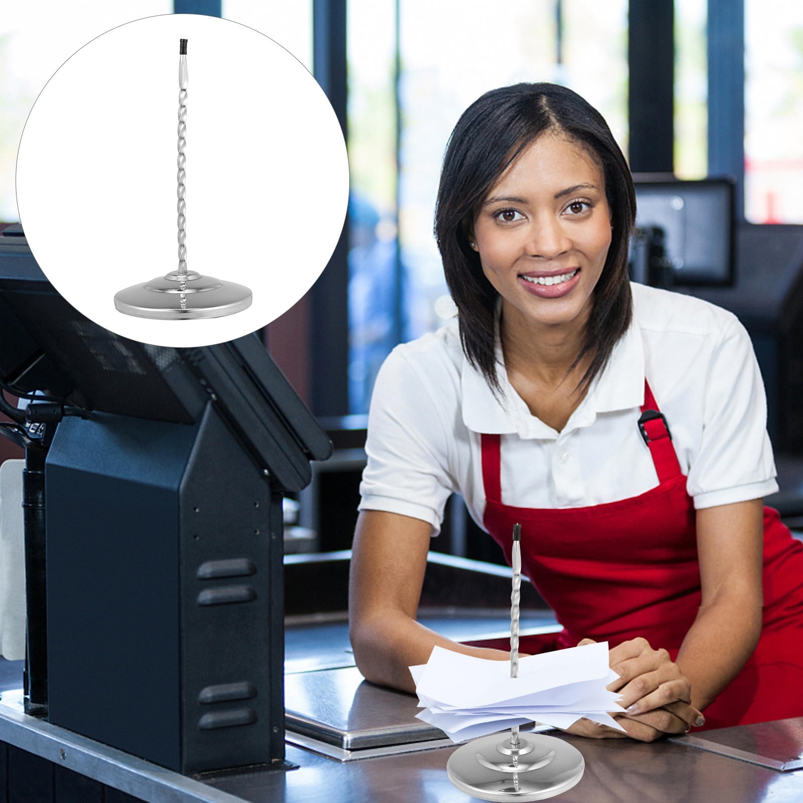 FRCOLOR Spikes Memo Menu Receipt Plug-in Holder for Receipts Spindle ...