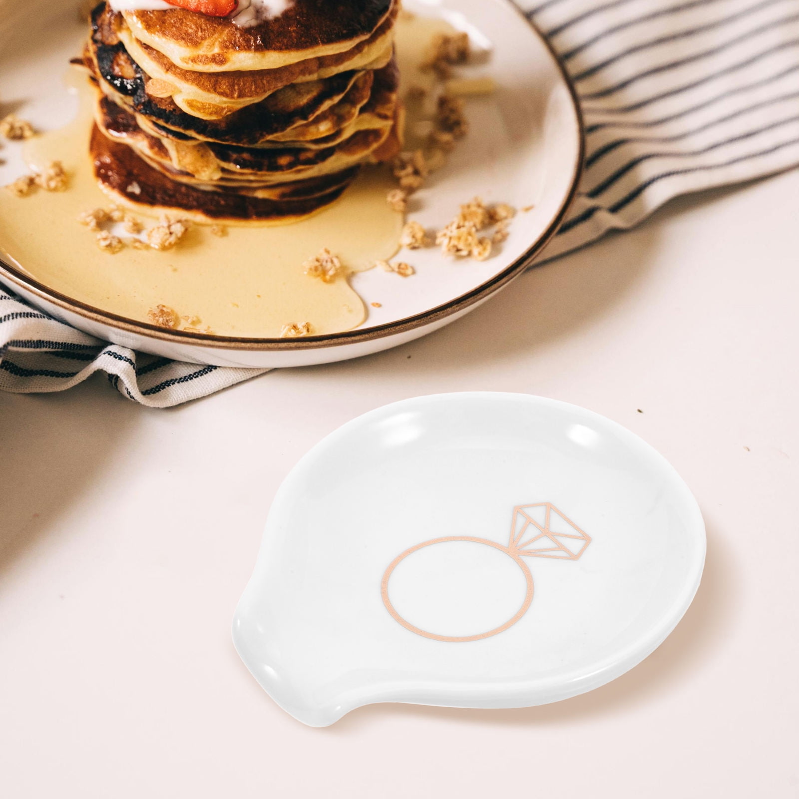 FRCOLOR Spoon Rest Large Ceramic Spoon Holder For Stove -Resistant ...