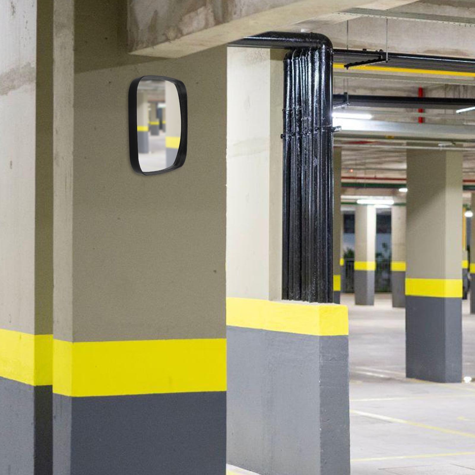 FRCOLOR Square Convex Mirror Plastic Safety Security Traffic Corner ...