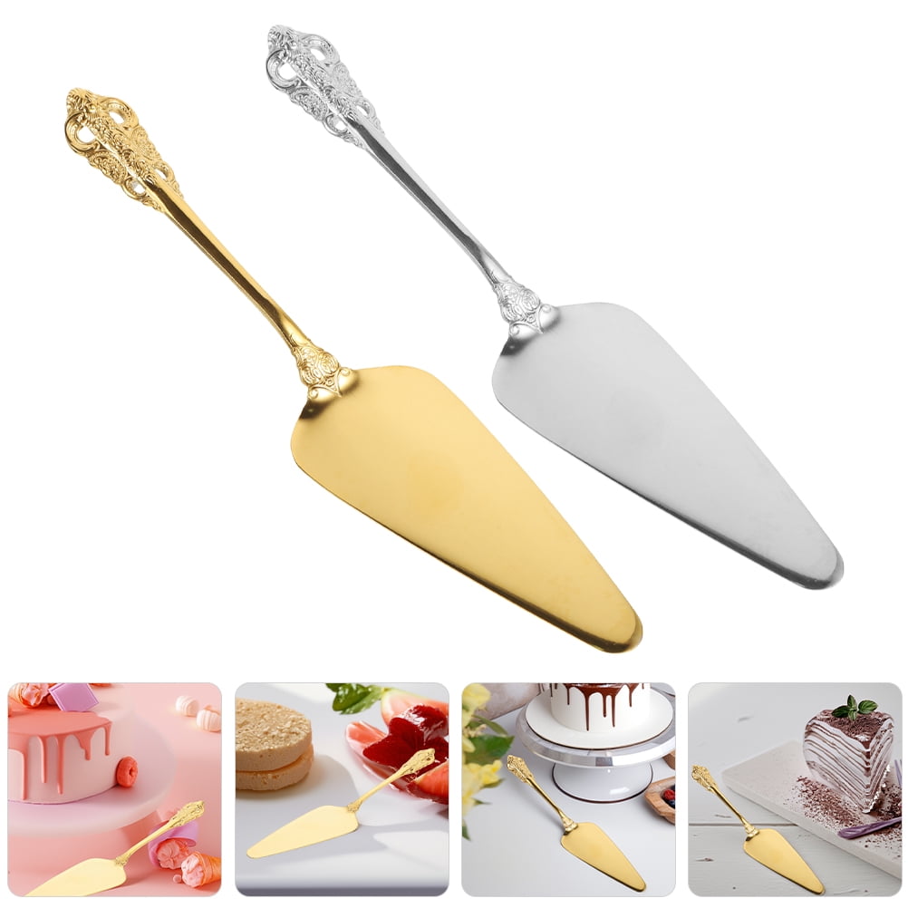 FRCOLOR Stainless Steel Cake Spatula Set with Elegant Design for Daily ...