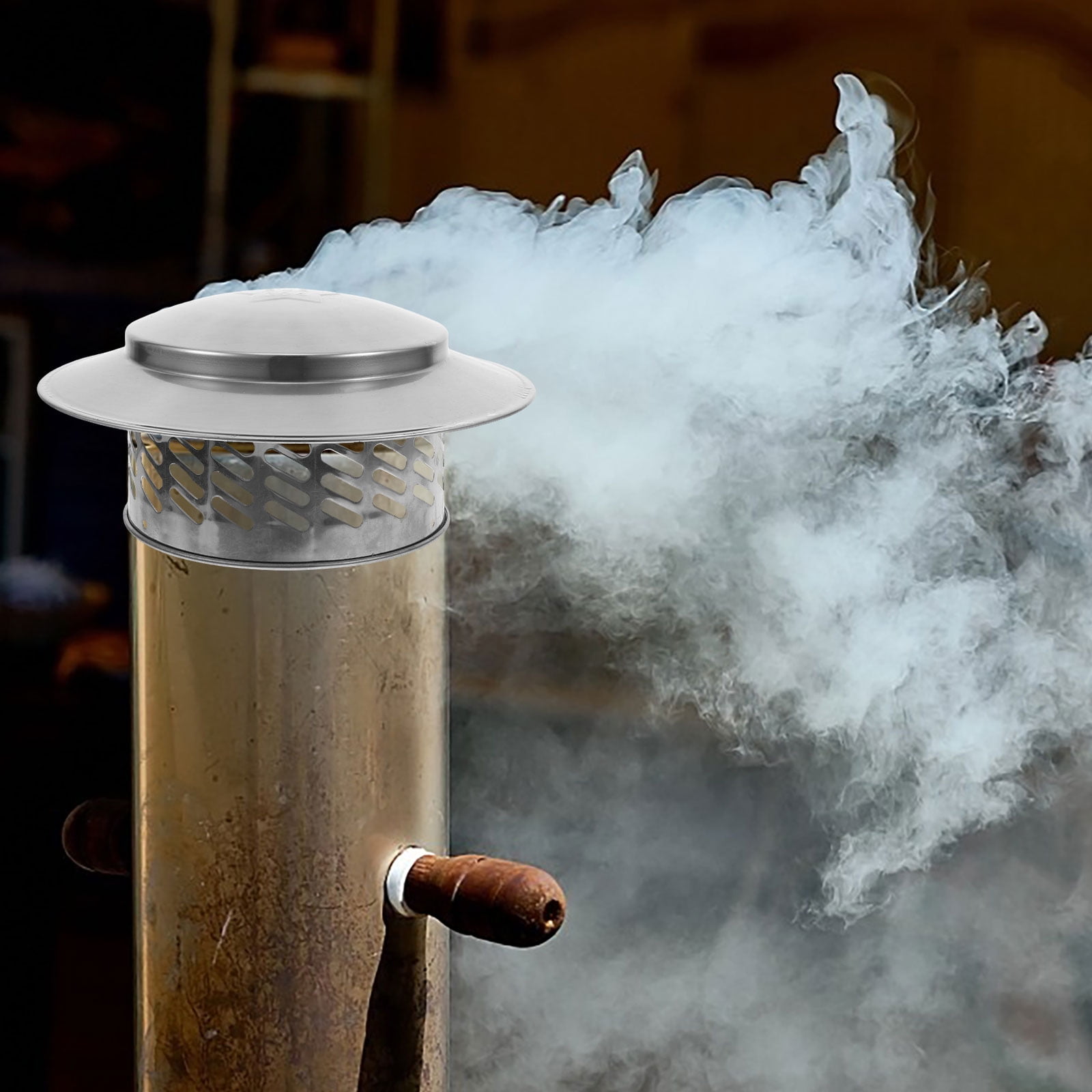 FRCOLOR Stainless Steel Chimney Rain Cap 6 Inch Universal Roof Vent ...