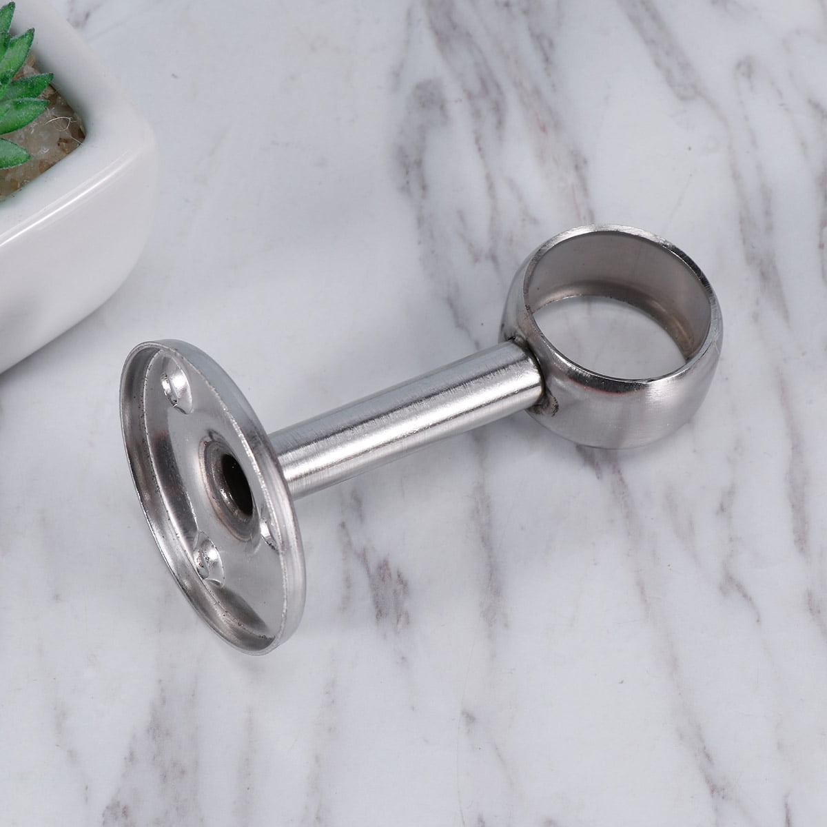 FRCOLOR Stainless Steel Closet Pole Socket Bracket for Installing ...