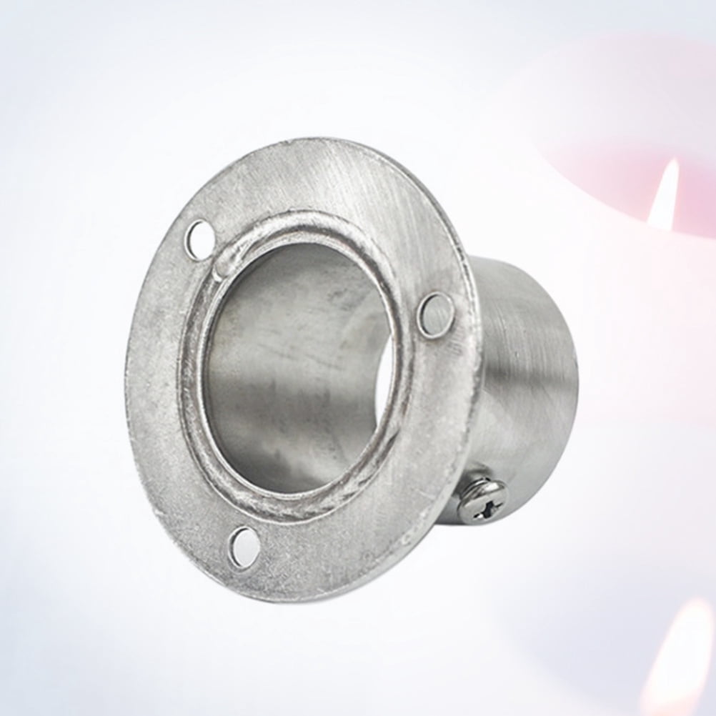FRCOLOR Stainless Steel Closet Pole Socket Rob for Hanging Curtains ...
