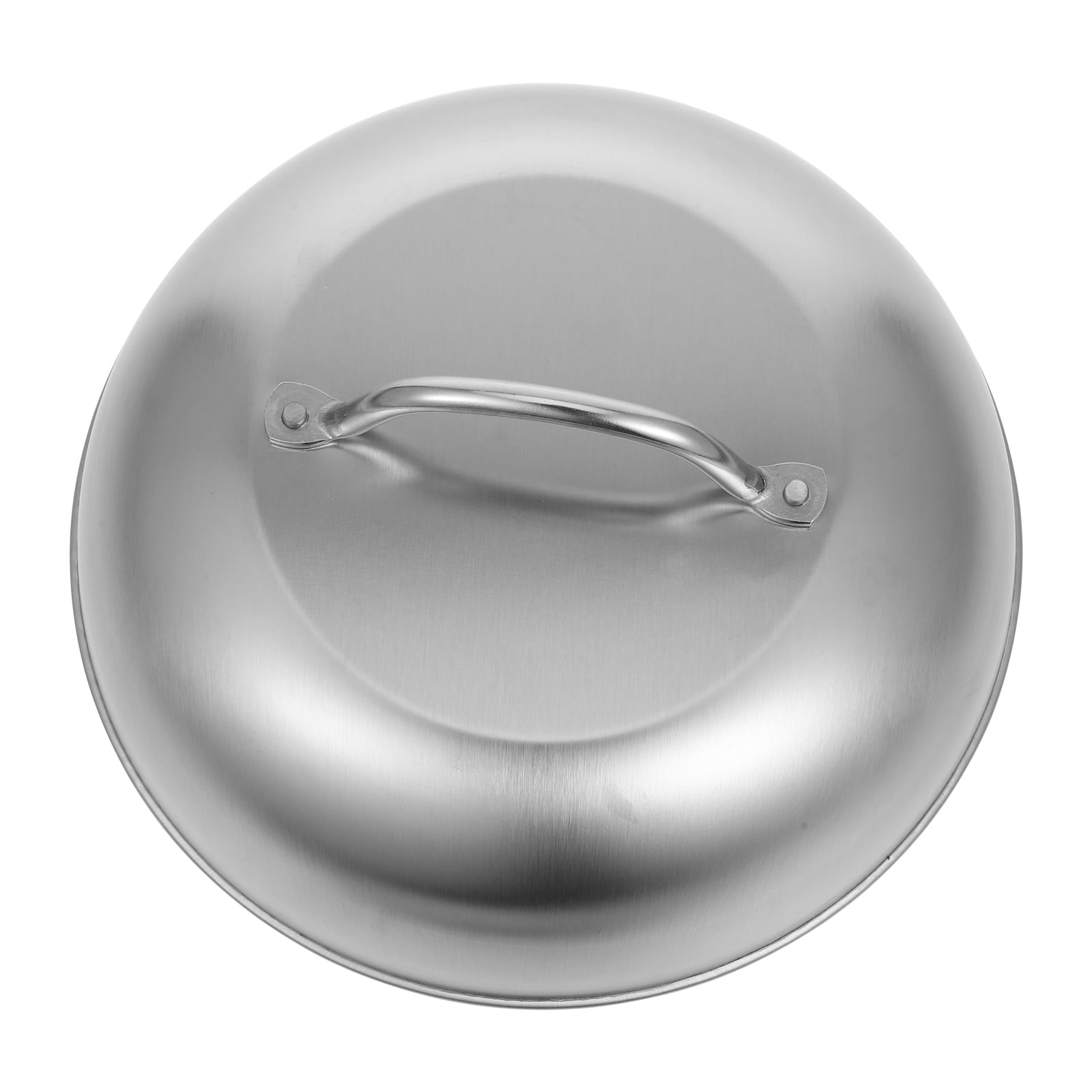 FRCOLOR Stainless Steel Dome Round Pot Lid Grill Basting Cover Silver ...
