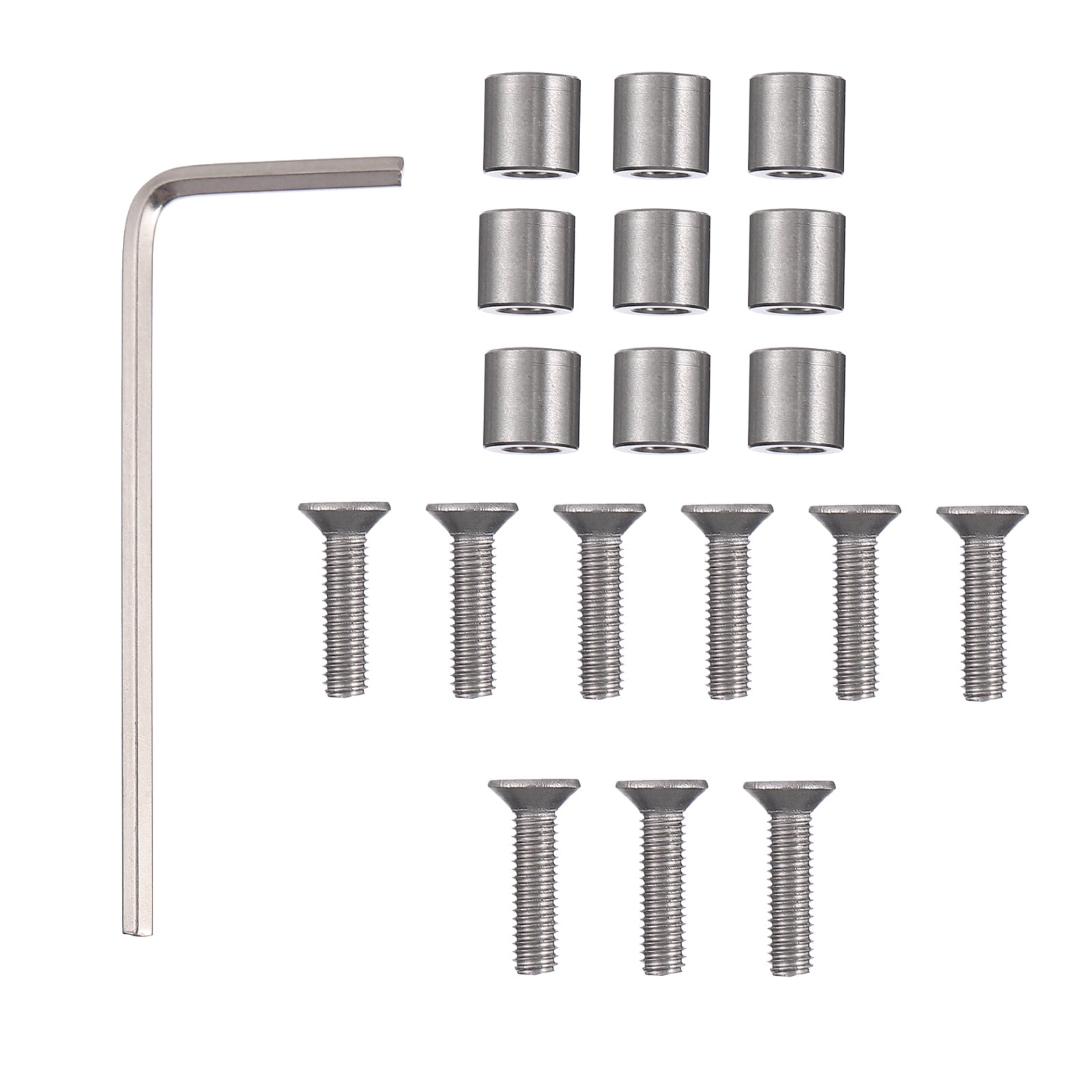 FRCOLOR Stainless Steel Fastener Anti License Plate Screws Countersunk ...