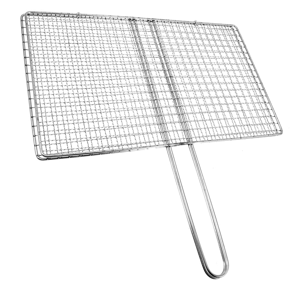 FRCOLOR Stainless Steel Grill Rack Fish Grilling Basket with Handle BBQ ...