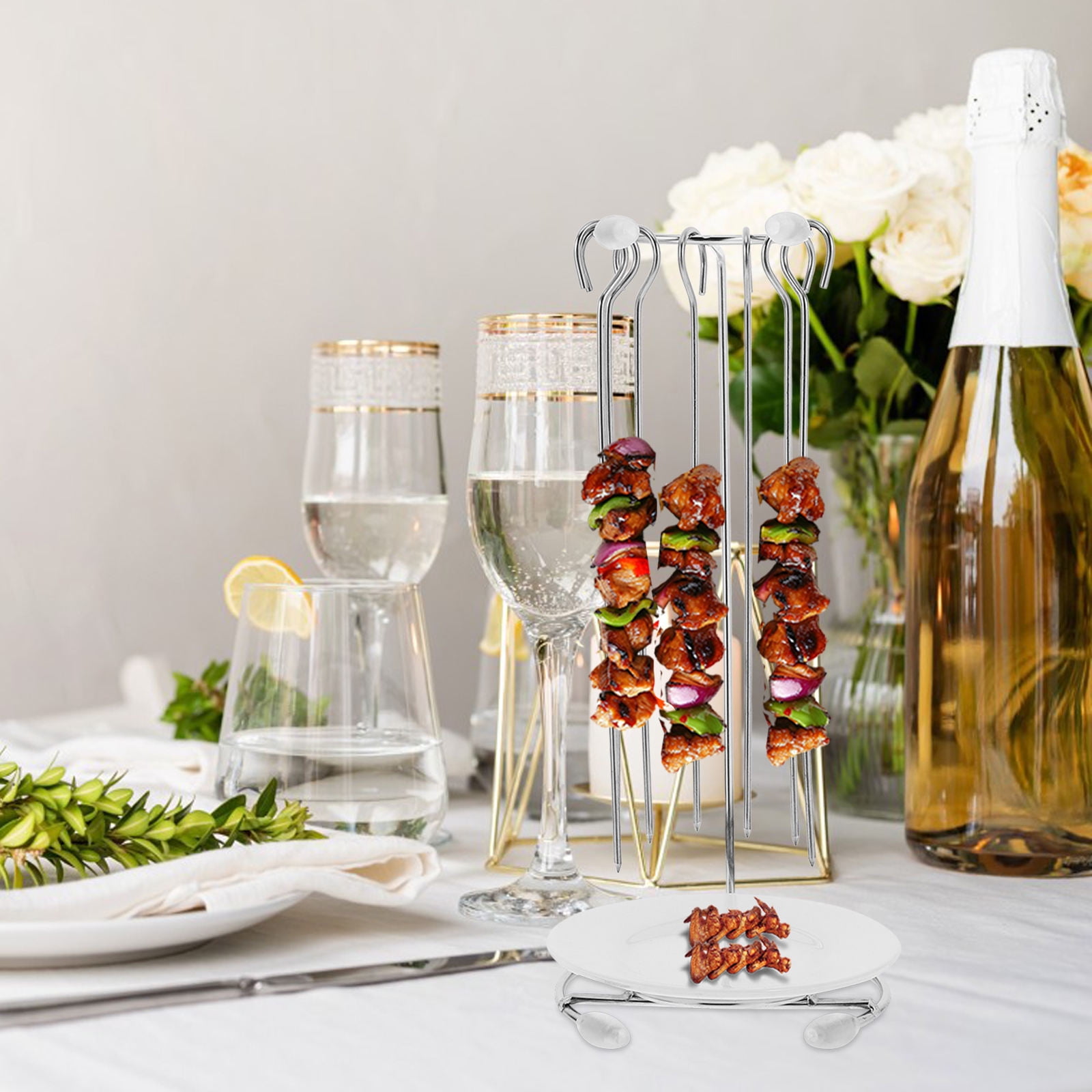 FRCOLOR Stainless Steel Kebab Racks for Grill Use Secure and Design ...