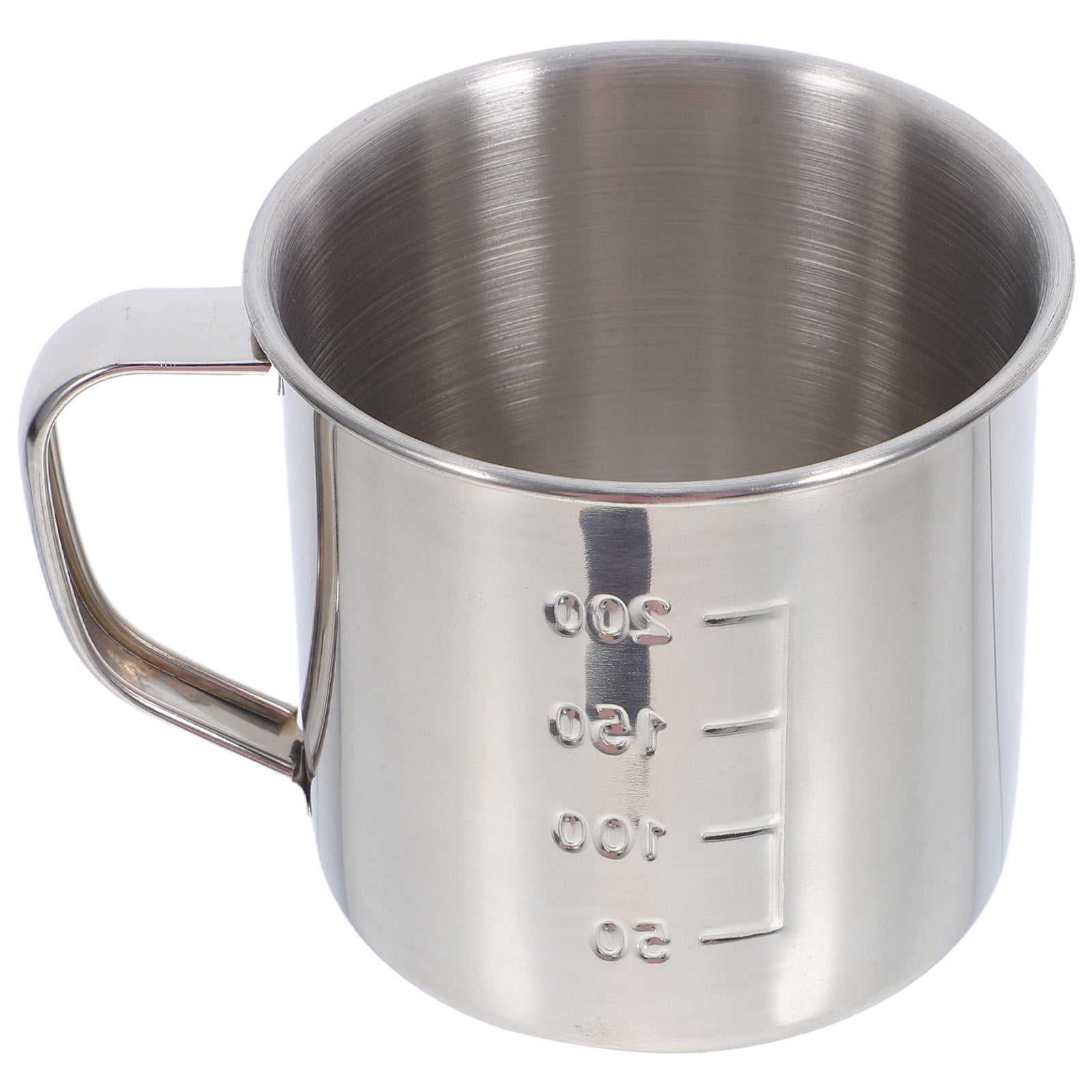 FRCOLOR Stainless Steel Kids' Water Cup With Handle And Graduated ...