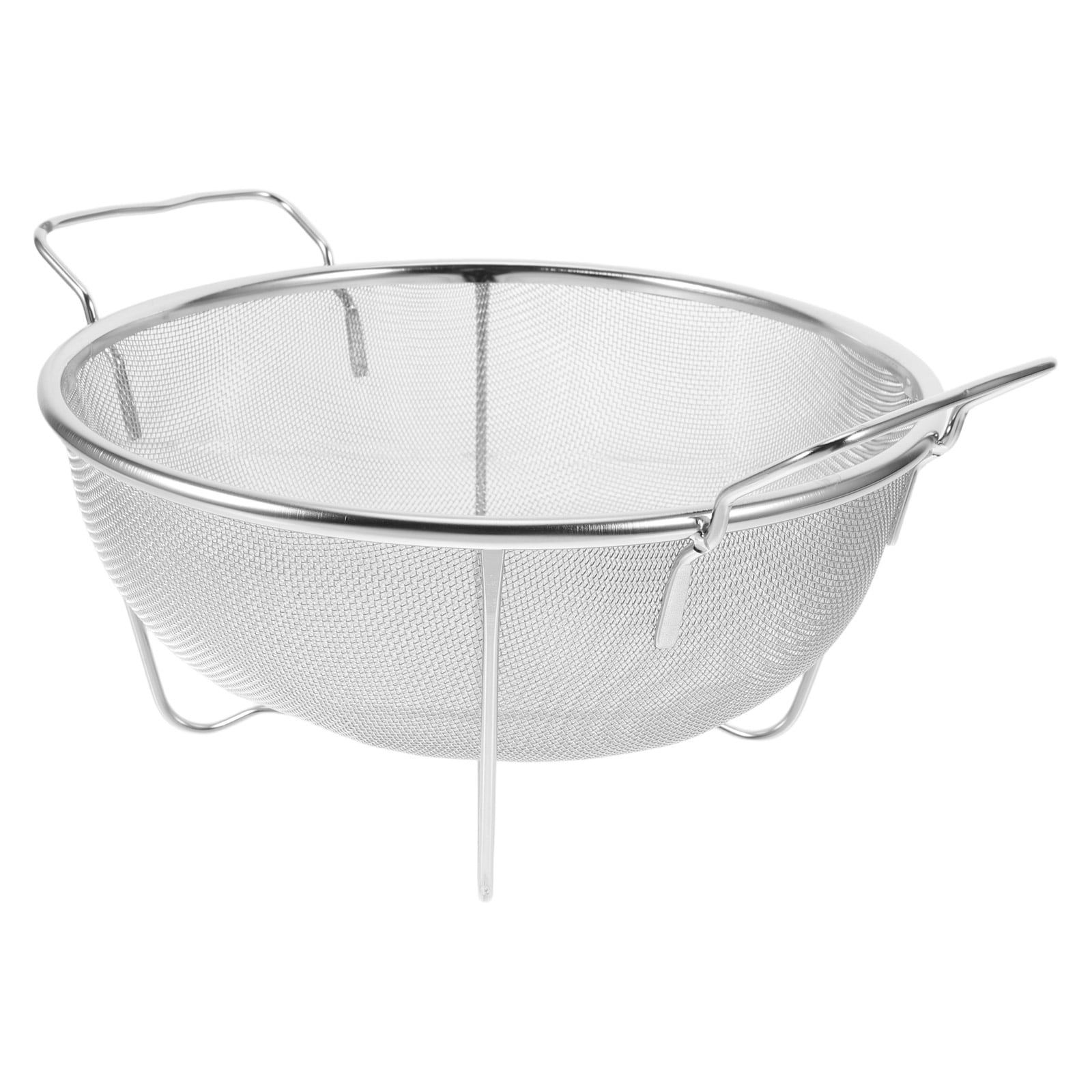 FRCOLOR Stainless Steel Mesh Strainer with Handle for Rice Washing Fine ...