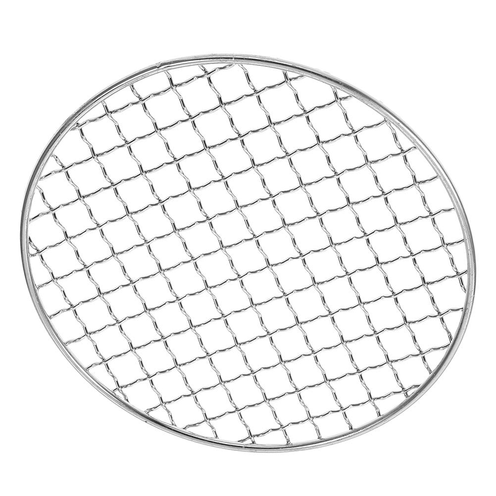 FRCOLOR Stainless Steel Round Grill Wire Mesh BBQ Net for Roasting for ...