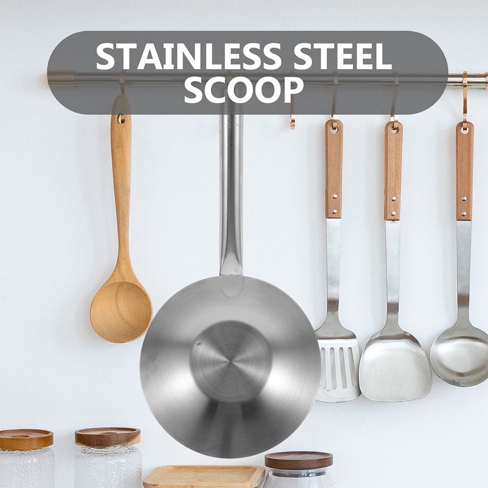 FRCOLOR Stainless Steel Water Ladle Short Handle Water Ladle Stainless ...