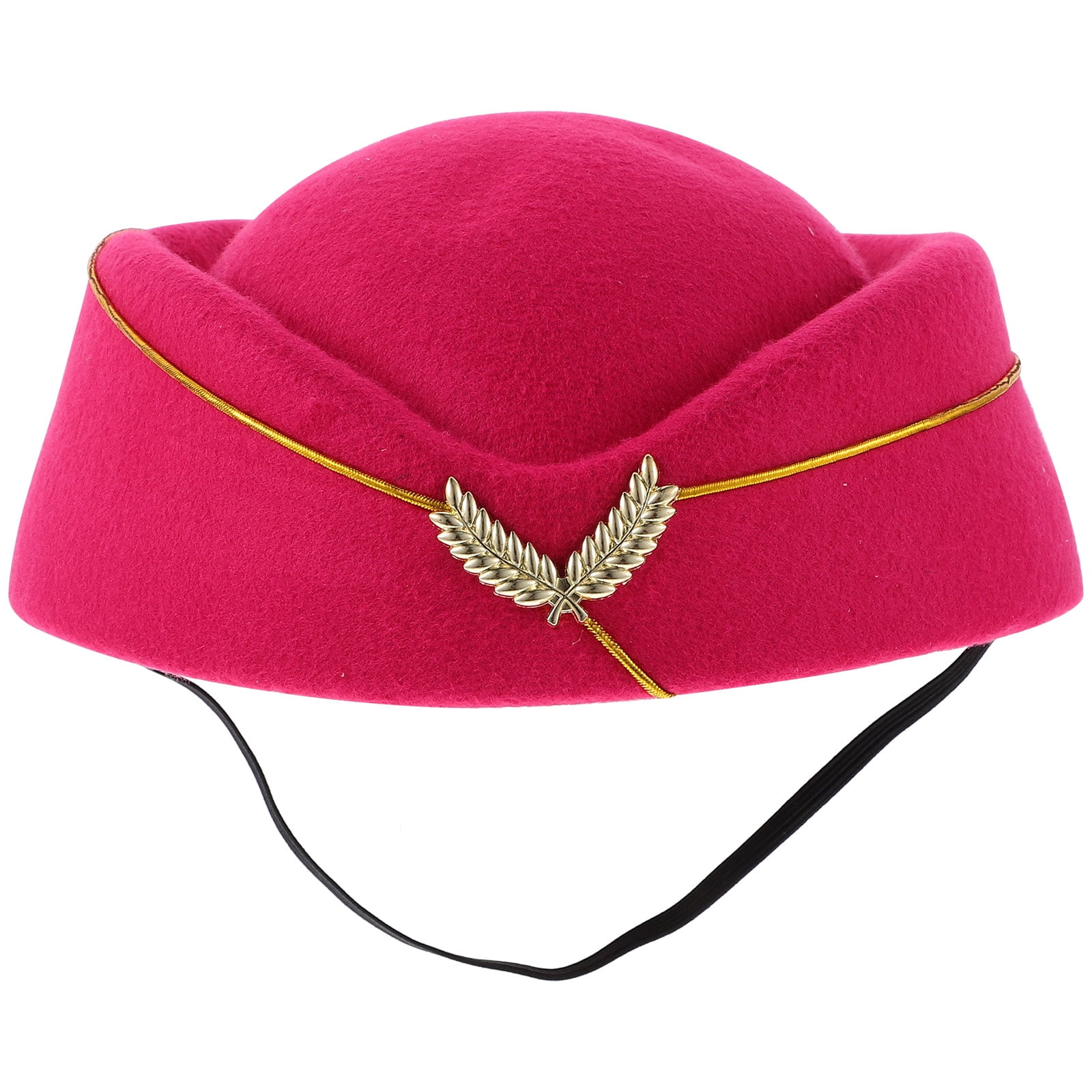 FRCOLOR Stewardess Hat Air Hostess Cap Women Uniform Beret Hat ...