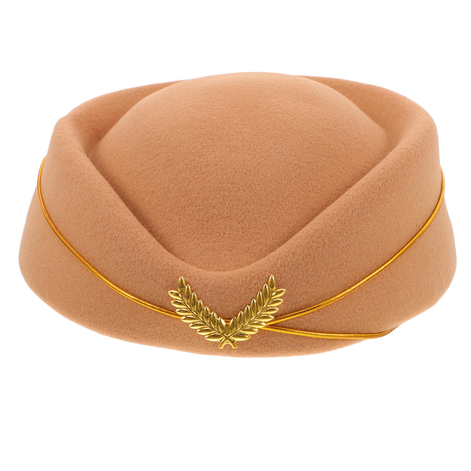 FRCOLOR Stewardess Hat Khaki for Women Chic Flight Attendant Accessory ...