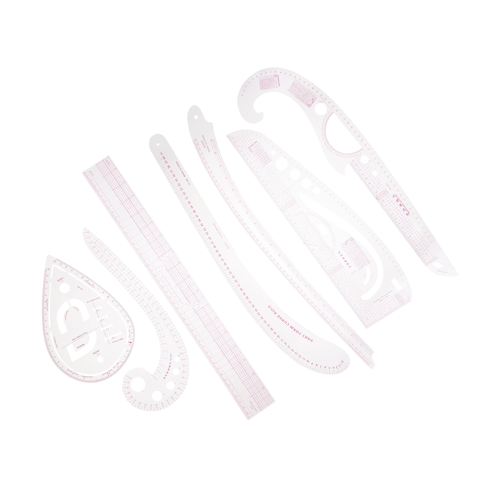 FRCOLOR Stitching Ruler Clothing Sample Cutting Measuring Tailor Fabric ...