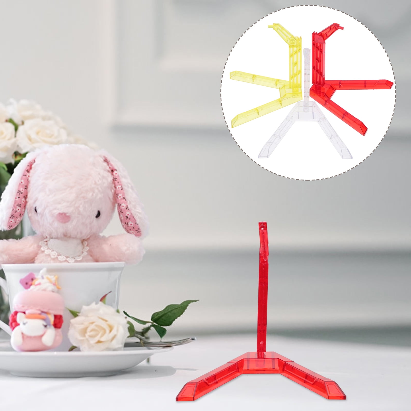 FRCOLOR Sturdy Action Figure Display Stand for Collectibles with Flat ...