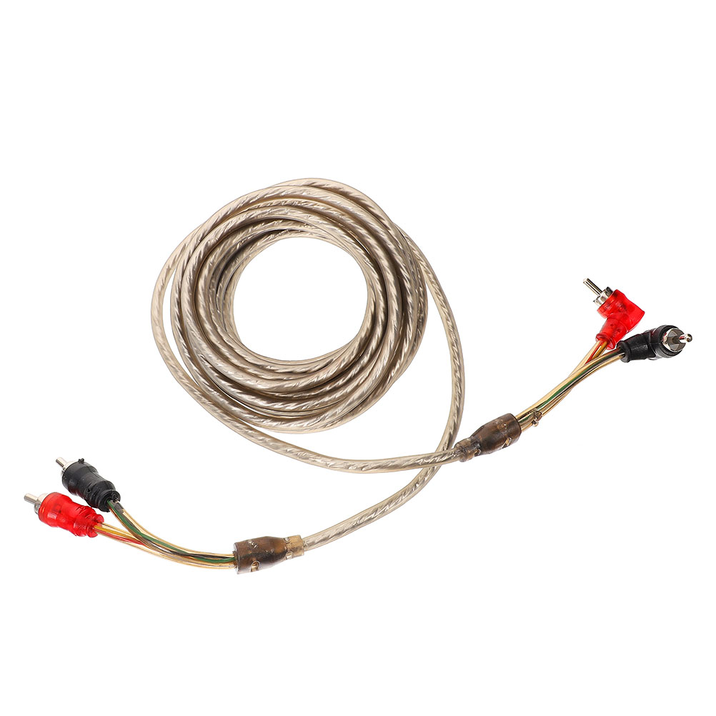FRCOLOR Subwoofer Wire Kit RCA Signal Line Speakers Wiring Connector ...